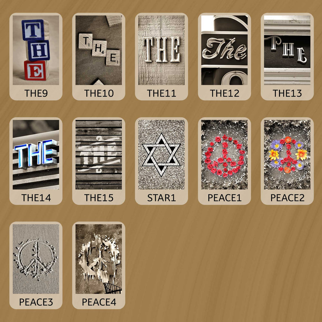 Sepia Symbols – LetterArt.com