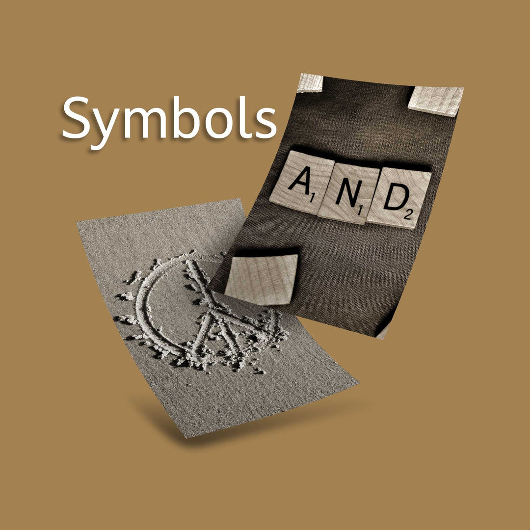 Sepia Symbols – LetterArt.com