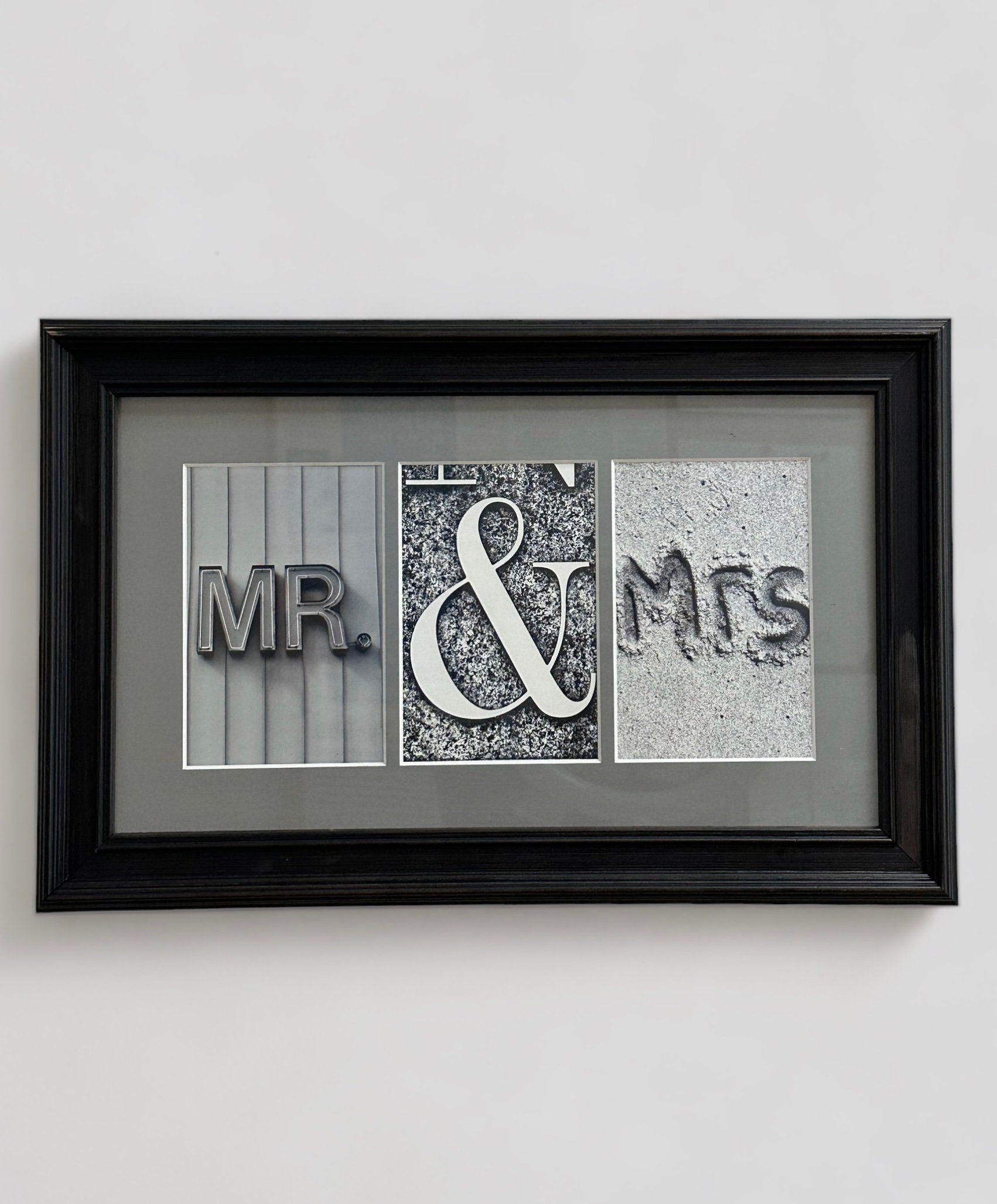 MR & MRS Premade Letter Art – LetterArt.com