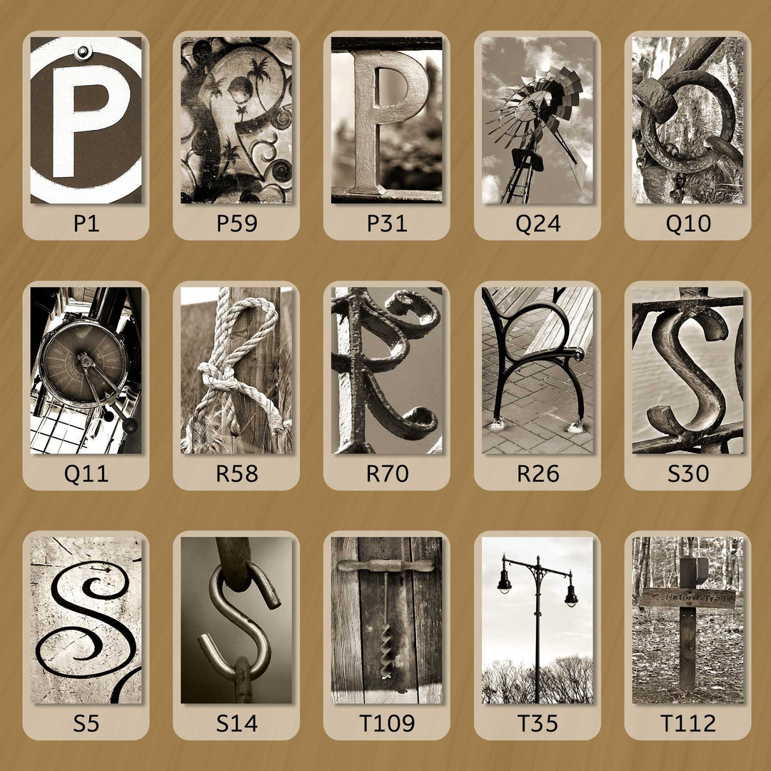 Sepia Best Selling Letters – LetterArt.com